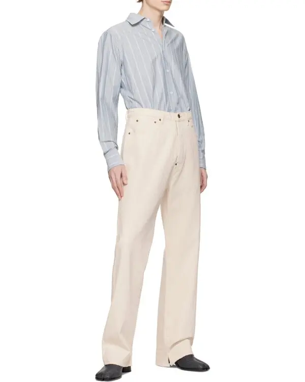 MAISON MARGIELA Candy-striped Shirt - White