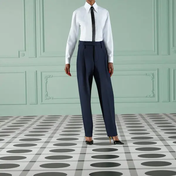 Gucci Light Tailored Cashmere Trousers - Blue