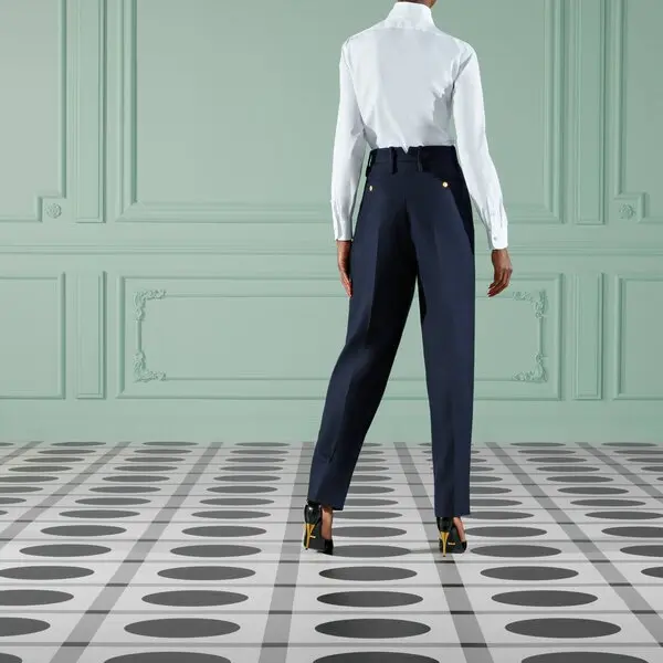 Gucci Light Tailored Cashmere Trousers - Blue
