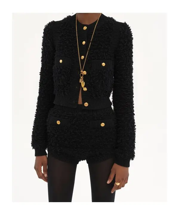 Chloé Fitted Cardigan With Gold-toned Buttons