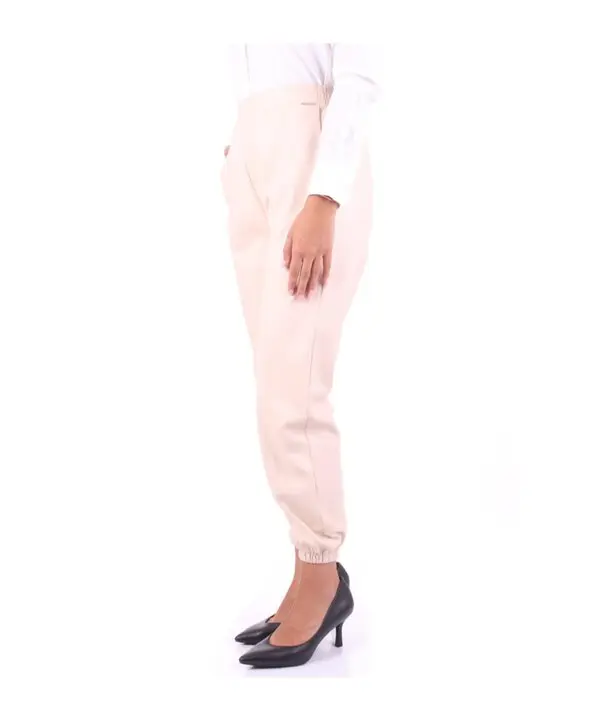 Liu Jo Faux Leather Elastic Waist Jogger Pants