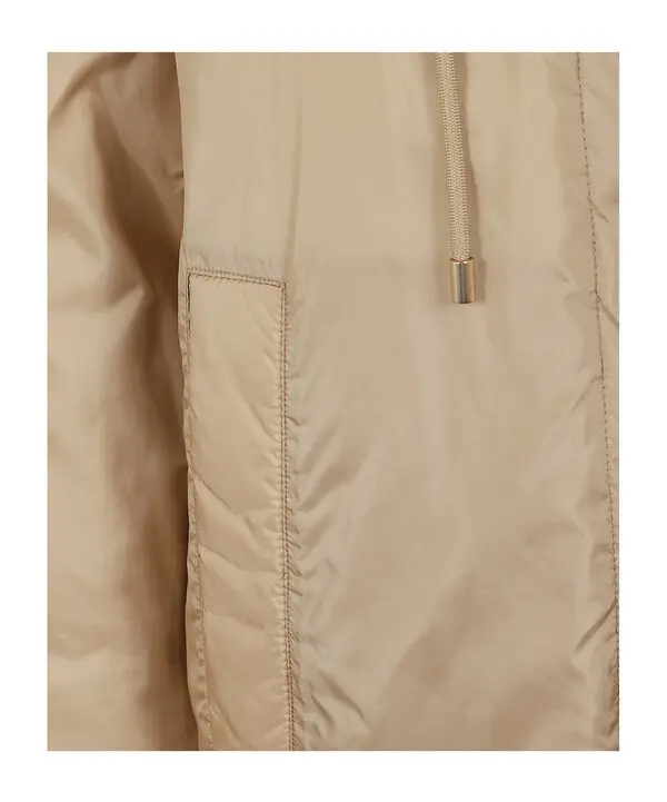 Max Mara Drawstring Hooded Jacket - Beige