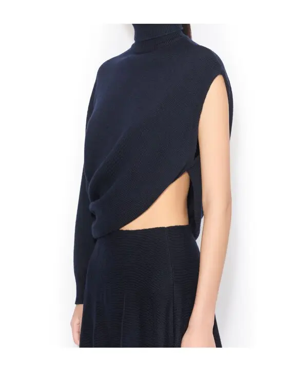 Alaïa Asymmetrical Cut-out Dress With Long Sleeves