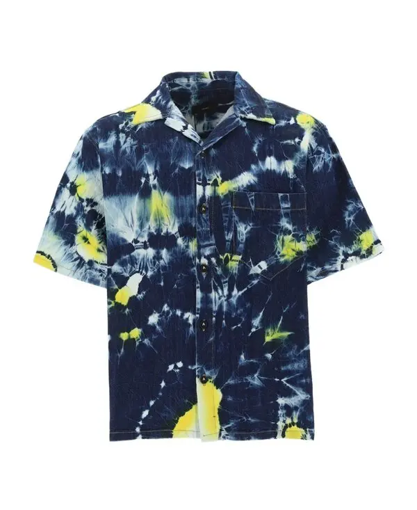 Alanui Tie-dyed Buttoned Short-sleeved Shirt