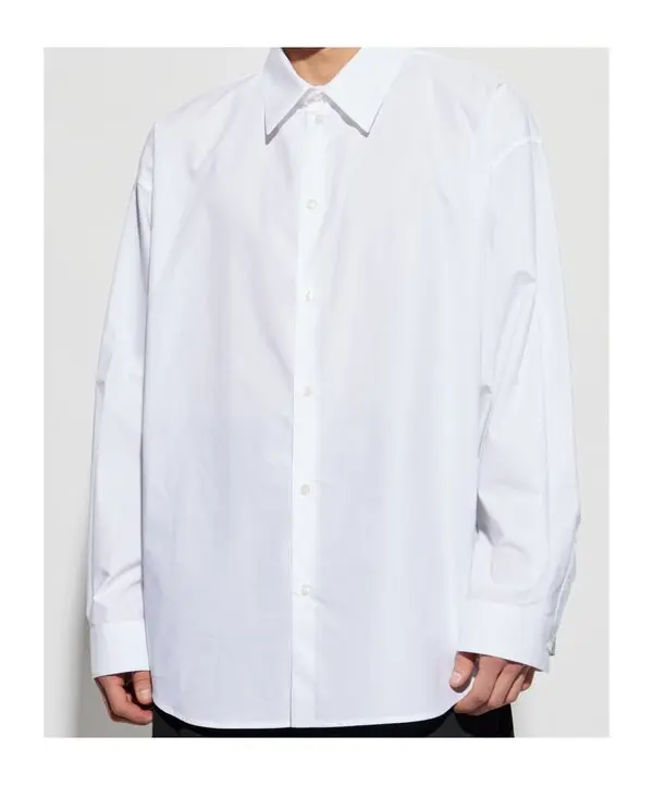 Balenciaga Logo Embroidered Long-sleeved Shirt
