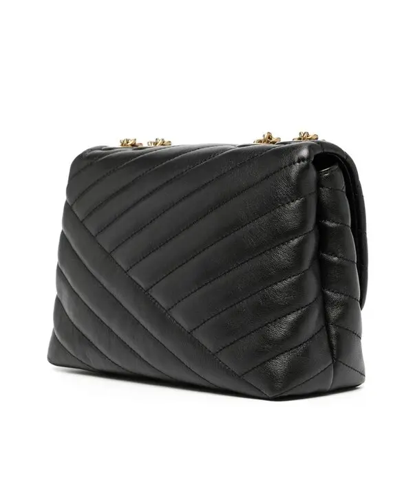 Tory Burch Kira Chevron Small Shoulder Bag - Black