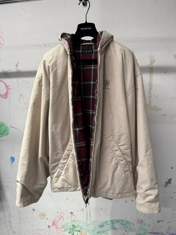 Balenciaga Zip-up Hooded Jacket