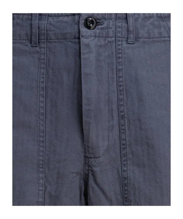 ALEX MILL Straight Leg Trousers - Storm Blue