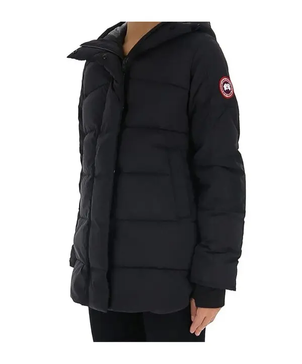 Canada Goose Logo Patch Quilted Down Jacket