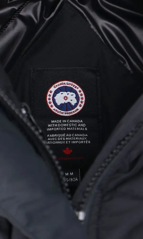 Canada Goose Logo Patch Quilted Down Jacket