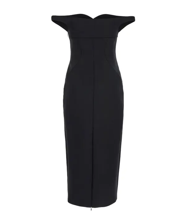 Philosophy Di Lorenzo Serafini Off-shoulder Midi Dress
