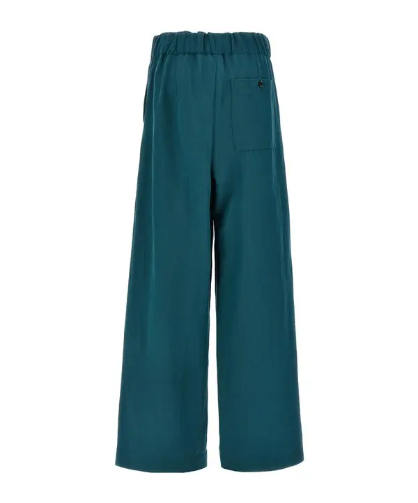 Dries Van Noten Pila Wool Blend Pleated Pants