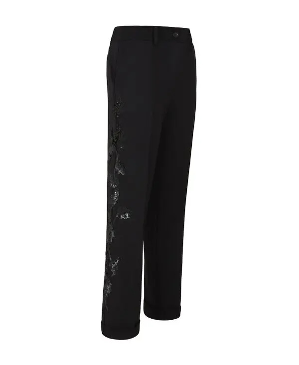 P.a.r.o.s.h Sequin Embellished Cropped Tailored Trousers