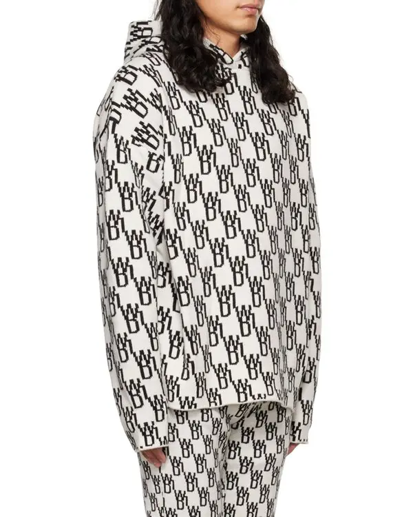 We11Done Monogram Knitted Hoodie