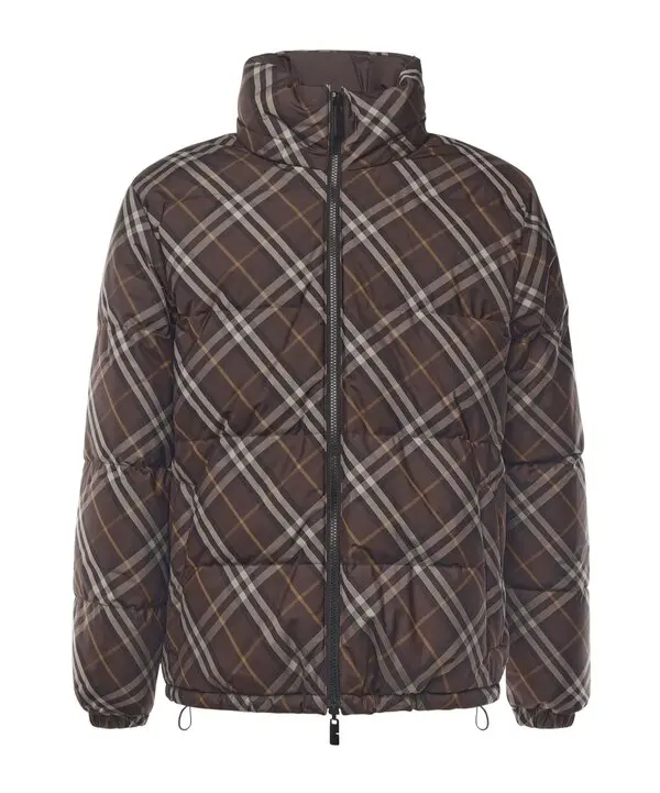 Burberry Reversible Check Snowdon Puffer Jacket - Black
