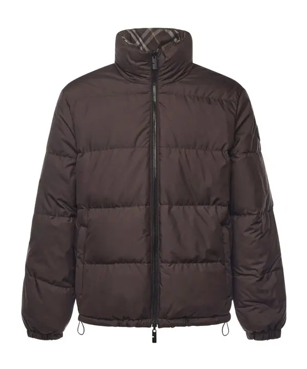 Burberry Reversible Check Snowdon Puffer Jacket - Black