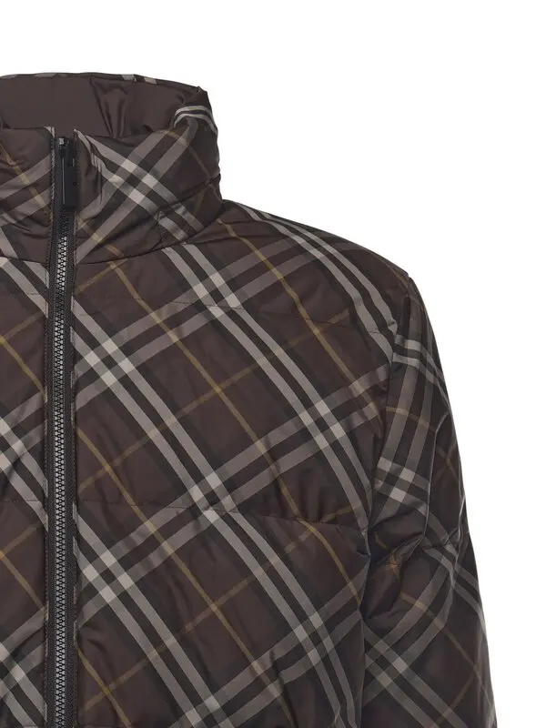 Burberry Reversible Check Snowdon Puffer Jacket - Black