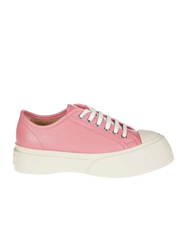 Marni Logo Patch Platform Sneakers - Pink