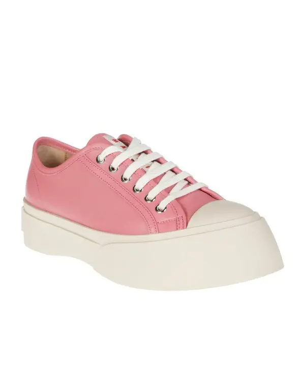 Marni Logo Patch Platform Sneakers - Pink