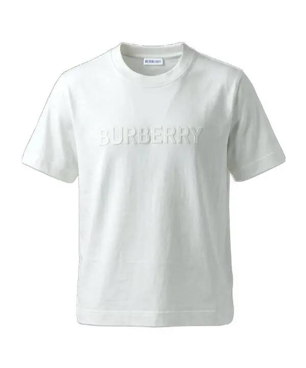 Burberry Logo Detailed Crewneck T-shirt - White