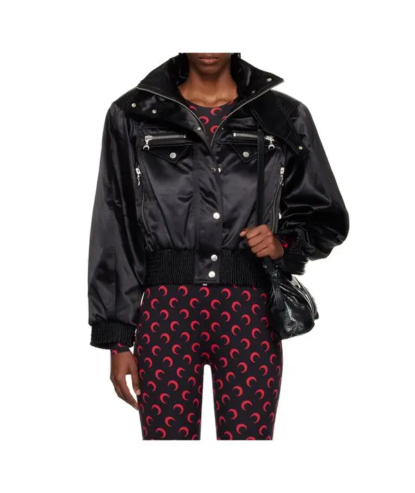 MARINE SERRE High Collar Bomber Jacket