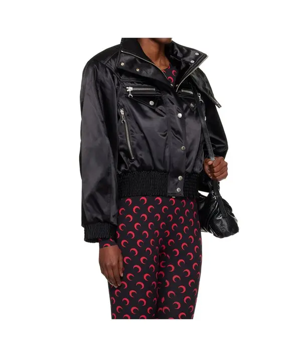 MARINE SERRE High Collar Bomber Jacket