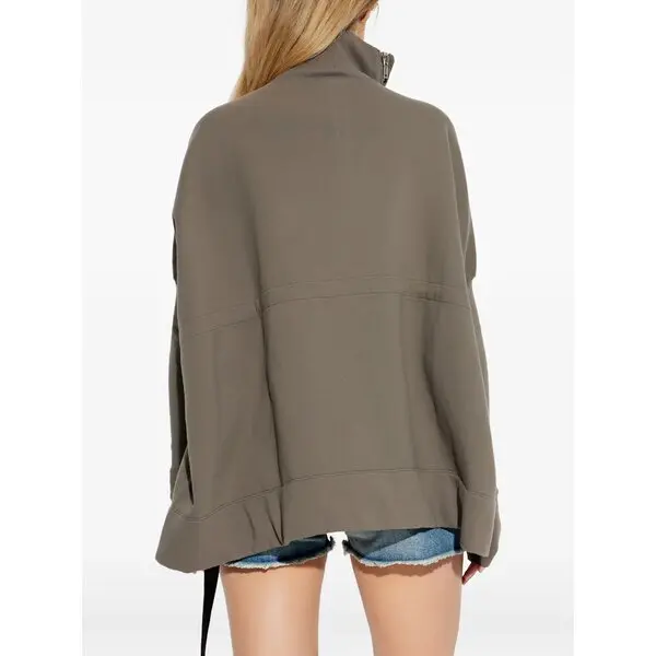 Rick Owens Oversized Zipped Sweatshirt - No