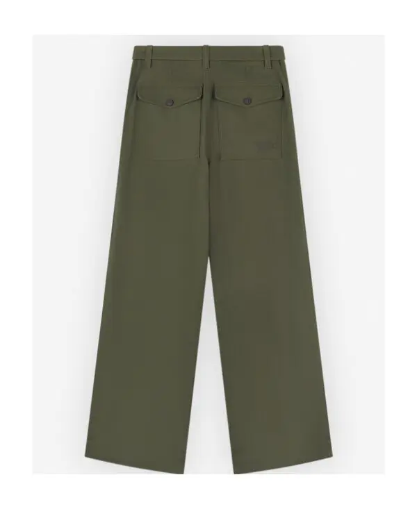 Maison Kitsuné Mid-waisted Straight-leg Trousers