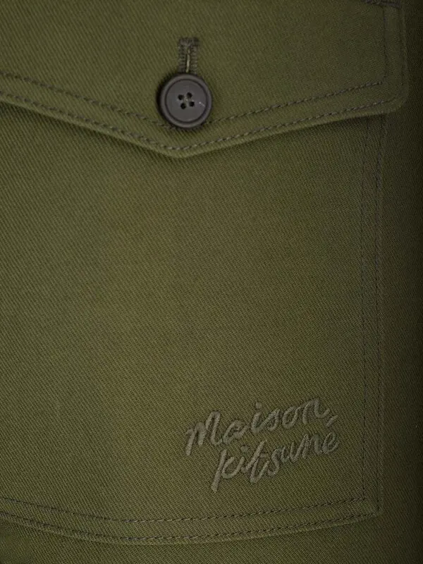 Maison Kitsuné Mid-waisted Straight-leg Trousers