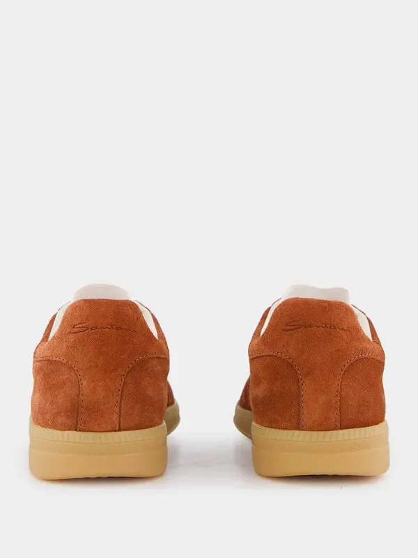 Santoni Lace-up Suede Sneakers
