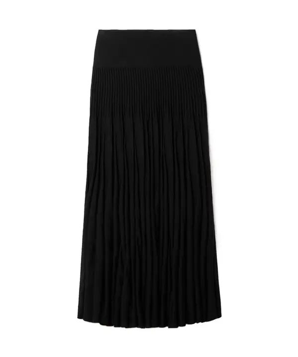 Alaïa Pleated Low-waist Skirt