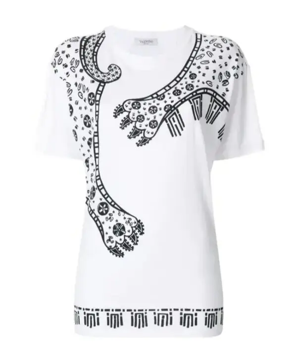 Valentino Garavani Tiger Claw Printed T-shirt - White