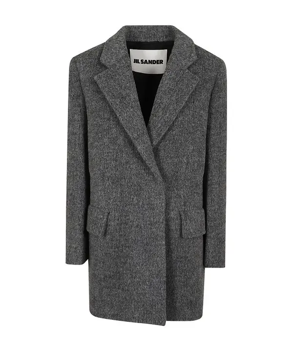 JIL SANDER Mélange Effect Felted Blazer