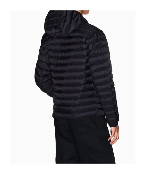 Armani Exchange Quilted Down Jacket With Hood - Black