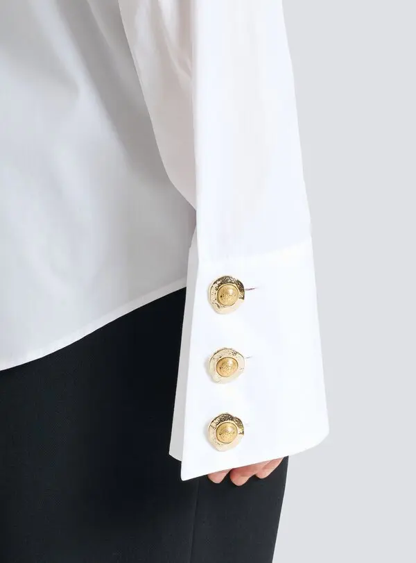Balmain Ruffled Long-sleeved Shirt