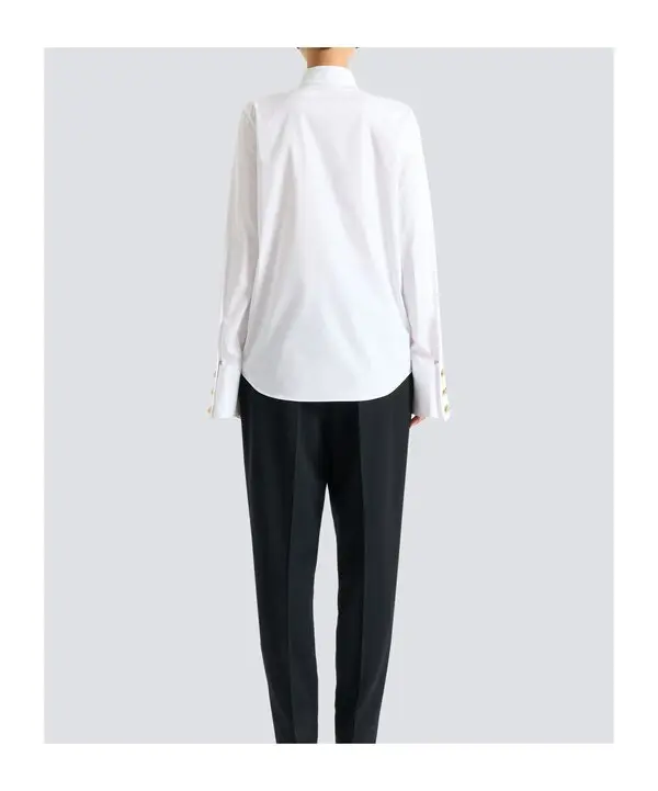 Balmain Ruffled Long-sleeved Shirt