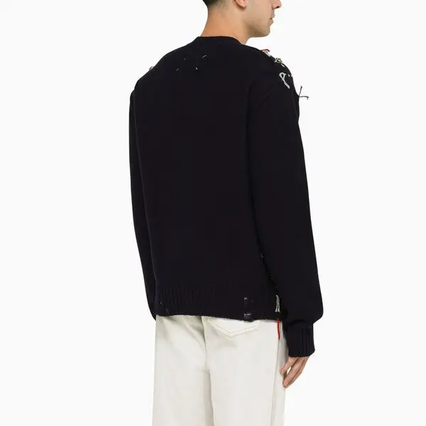 MAISON MARGIELA Cut-out Detailed Knitted Cardigan