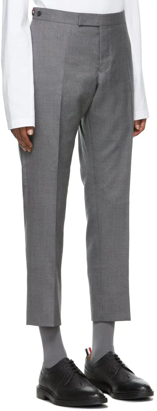Thom Browne Tailored Pants Medium Grey - Medium Gray