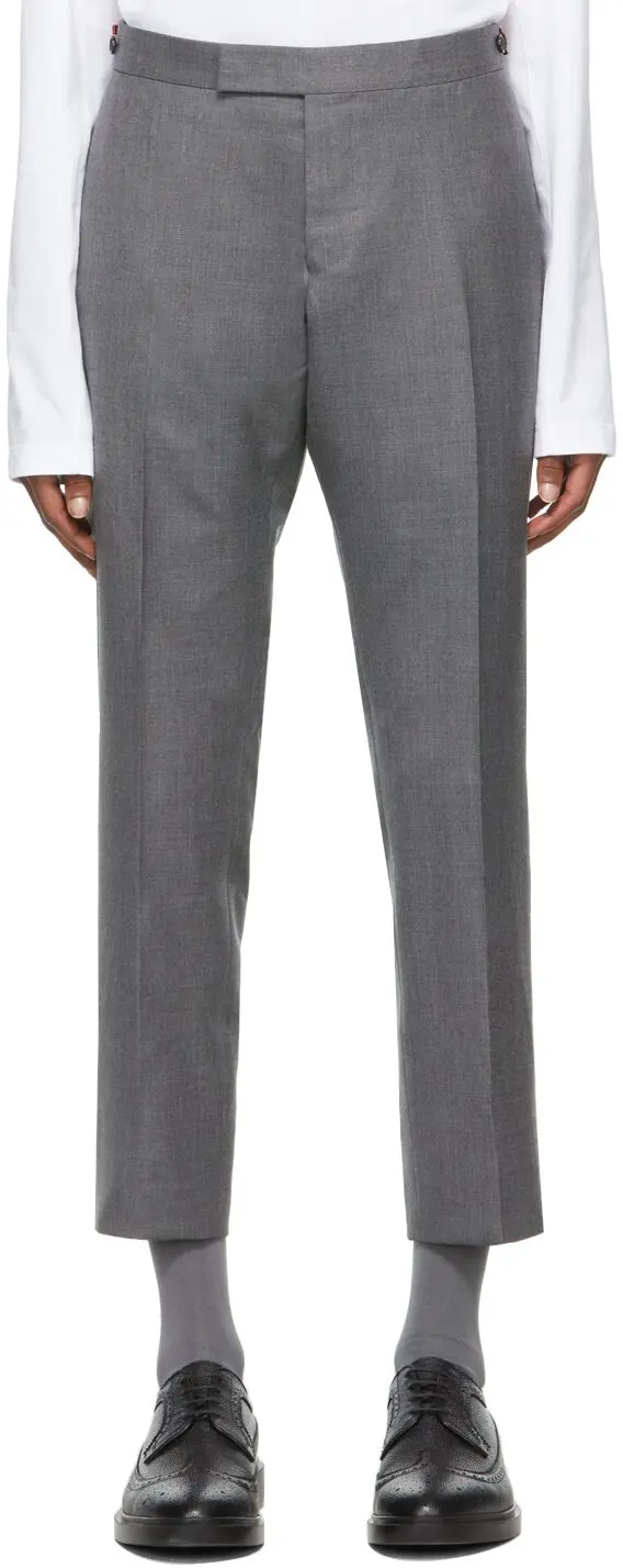 Thom Browne Tailored Pants Medium Grey - Medium Gray