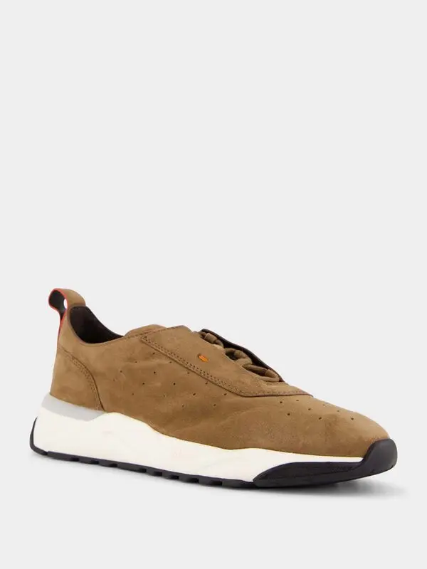 Santoni Leather Sneakers