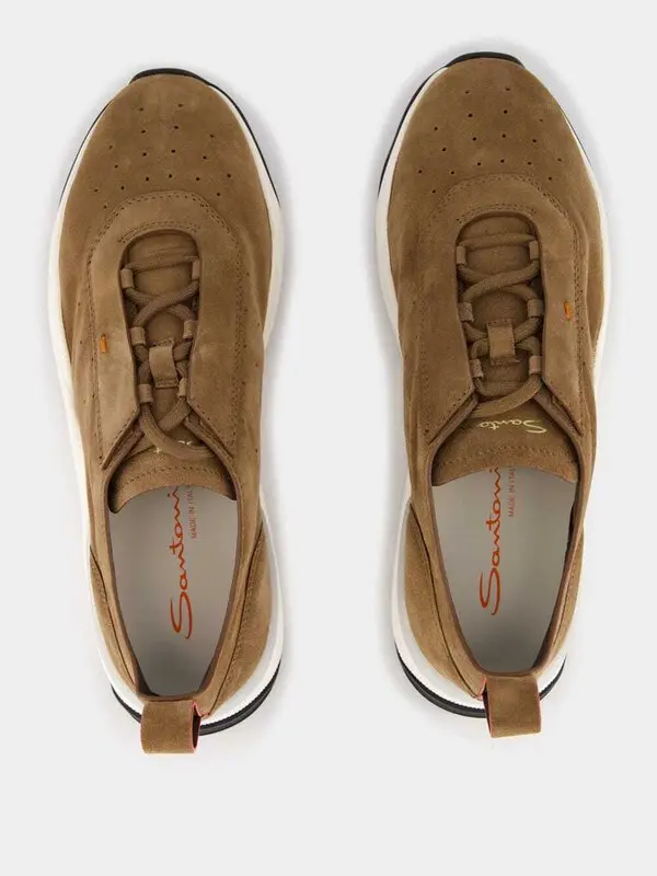 Santoni Leather Sneakers