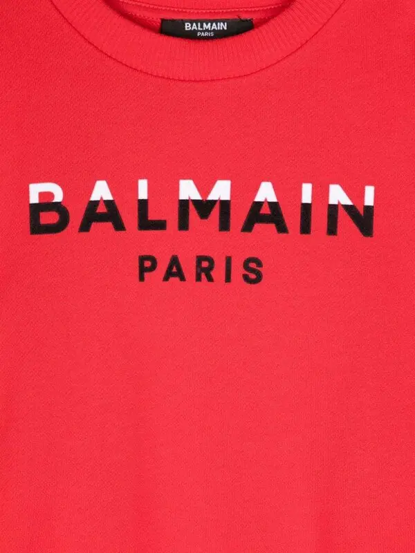 Balmain Logo-print Cotton Sweatshirt