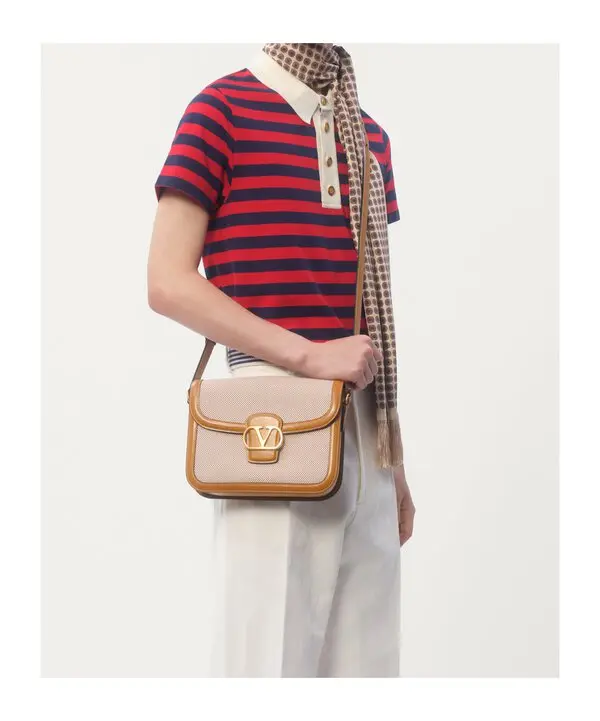 Valentino Garavani Vlogo Signature Foldover Top Shoulder Bag - Multicolor