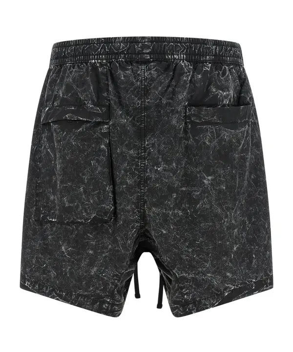 THOM KROM Marble Effect Bermuda Shorts - Black