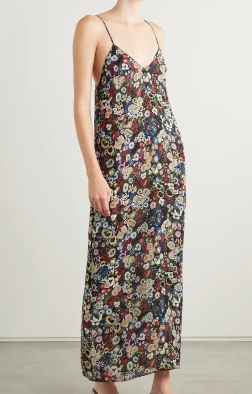 Khaite Taja Printed Maxi Dress