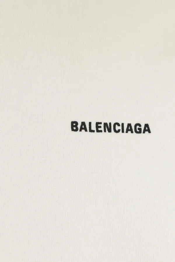 Balenciaga Oversized Cotton Hoodie With Embroidered Logo
