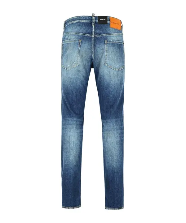 Dsquared2 Straight Leg Slim Distressed Jeans