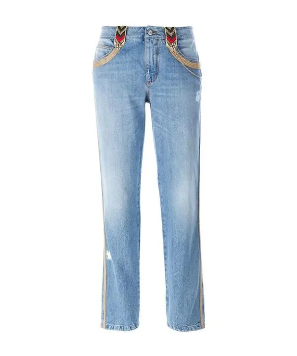 Ermanno Scervino Slim Fit Embellished Jeans