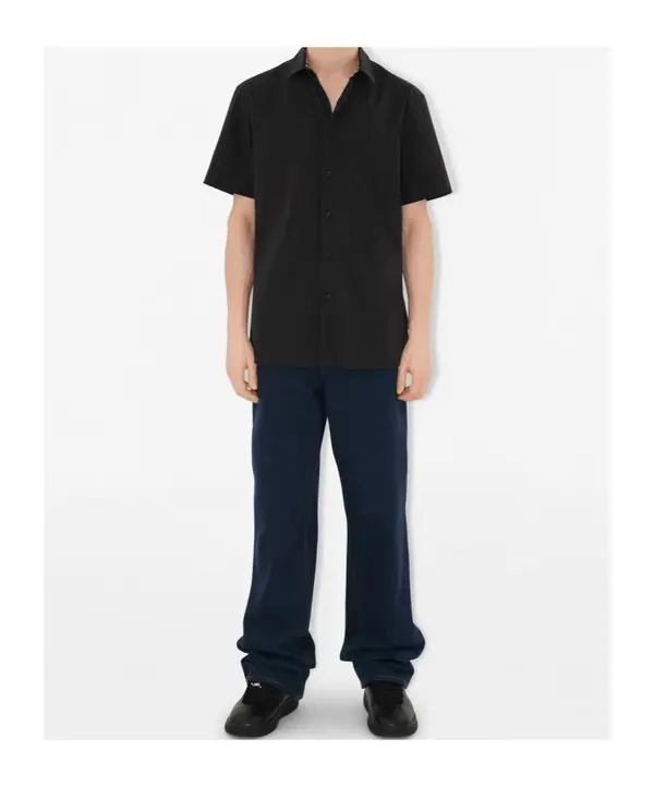 Burberry Equestrian Knight-motif Buttoned Shirt