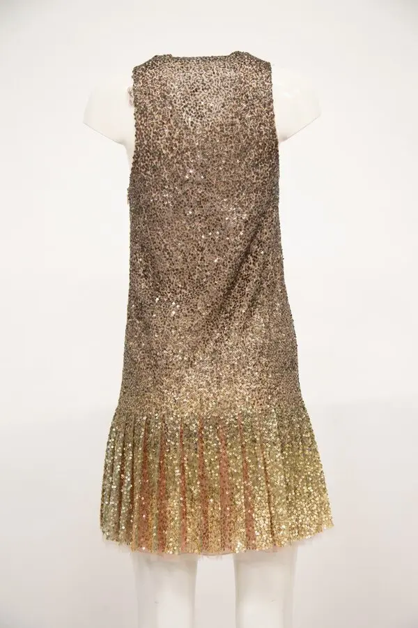 Dior Sequin Embellished Pleated Dress